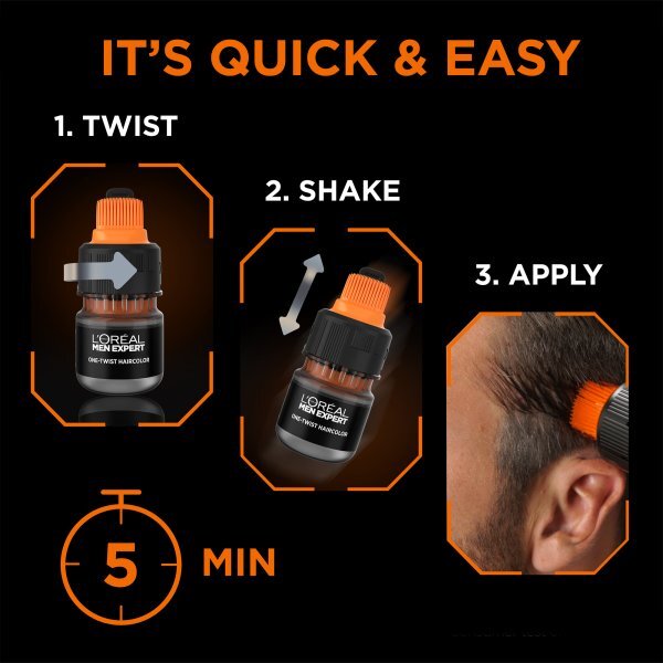 L Oreal Men Expert Semi Permanent Hair Colour 03 Dark Brown Gifts For Dad Superdrug