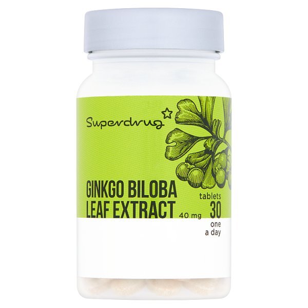 Superdrug Ginkgo Biloba Leaf Extract 40mg Tablets X 30 | Health | Superdrug