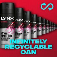Lynx Sport Dry recharge Anti-perspirant Deodorant Spray | Toiletries ...