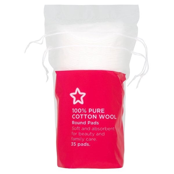 Superdrug Cotton Wool Pads Travel Pack x 35 | Skin | Superdrug