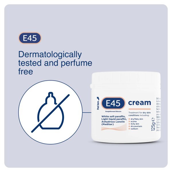 E45 Dermatological Moisturising Cream 125g | Skin | Superdrug