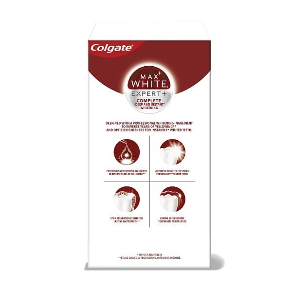 Colgate Max White Expert Complete Toothpaste 75ml | Toiletries | Superdrug