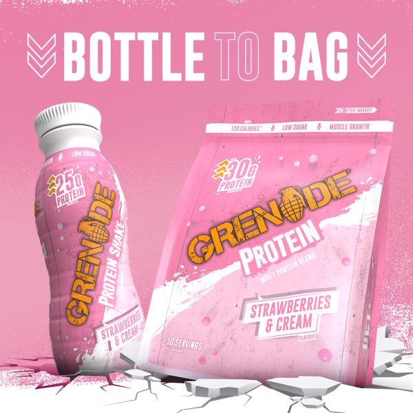 Grenade Strawberries & Cream Protein Powder 2Kg | Health | Superdrug