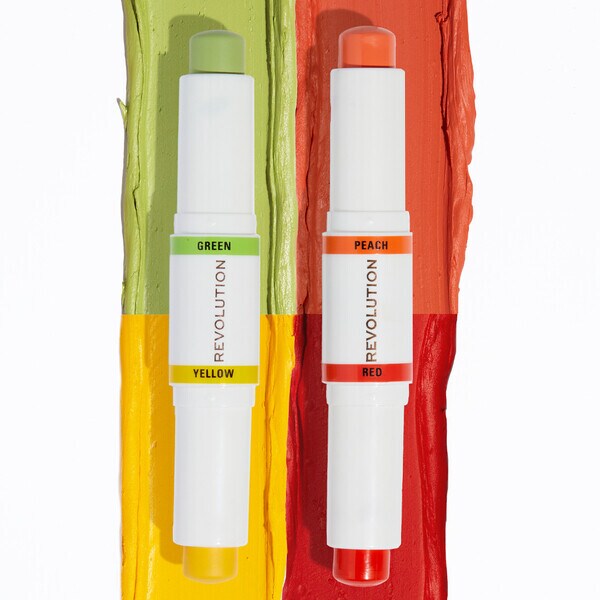 Revolution Colour Correcting Stick Yellow & Green | Make Up | Superdrug