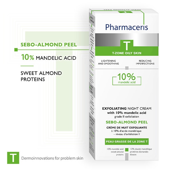 Pharmaceris T Sebo Almond Peel 10% Night Cream | Health | Superdrug