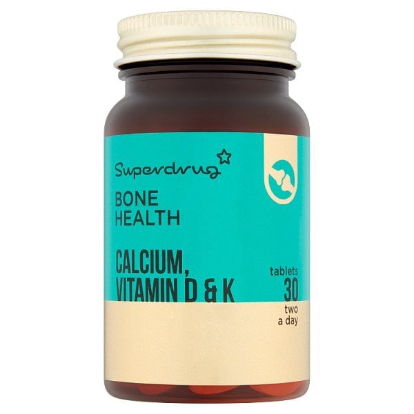 Superdrug Calcium, Vitamin D & K Tablets X 30 | Health | Superdrug