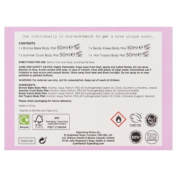 Layering Lab Summer Set 50ml x4 | Fragrance | Superdrug