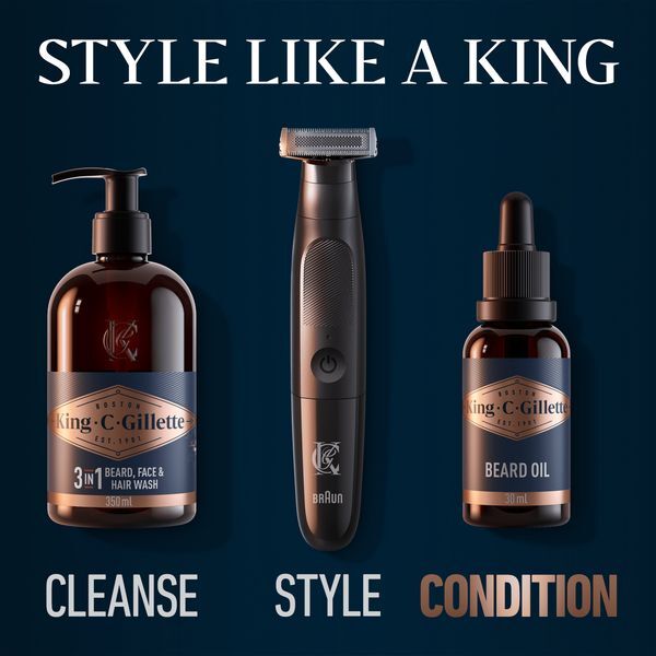King C. Gillette Beard Oil for Men, 30 ml | Mens | Superdrug