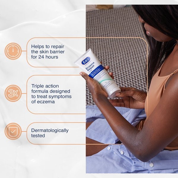 DNR E45 Dermatological Eczema Repair Emollient Cream 200ml | Skin | Superdrug