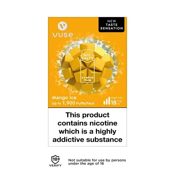 Vuse ePod Pods vPro Mango Ice 18mg | Health | Superdrug