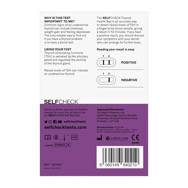 Selfcheck Thyroid Health Test | Health | Superdrug