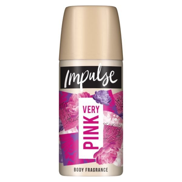 Impulse Body Spray Deodorant Aerosol Very Pink 35ml | Travel Size ...