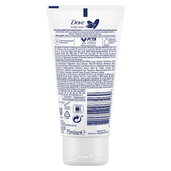 Dove Essential Hand cream 75ml | Skin | Superdrug