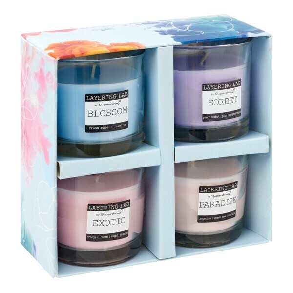 Superdrug Layering Lab Candles x4 | Home Accessories | Superdrug