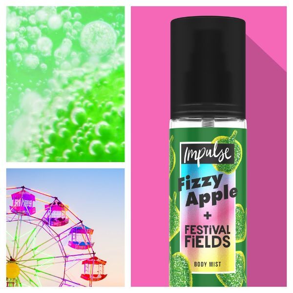 Impulse Fizzy Apple + Festival Fields Body Mist 150ml | Body Sprays ...