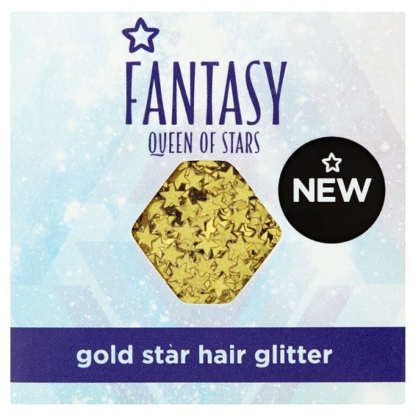 DNR Superdrug Fantasy Queen of Stars Hair Glitter Pot Gold | Hair ...