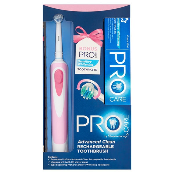 ProCare Electric Toothbrush And Toothpaste Gift Set Pink | Toiletries ...