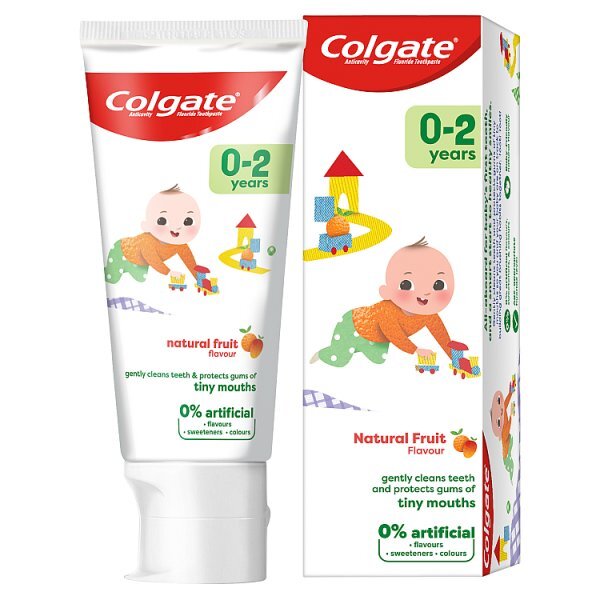 Colgate Kids Natural Fruit Baby Toothpaste 0-2 Years 50ml | Toiletries ...