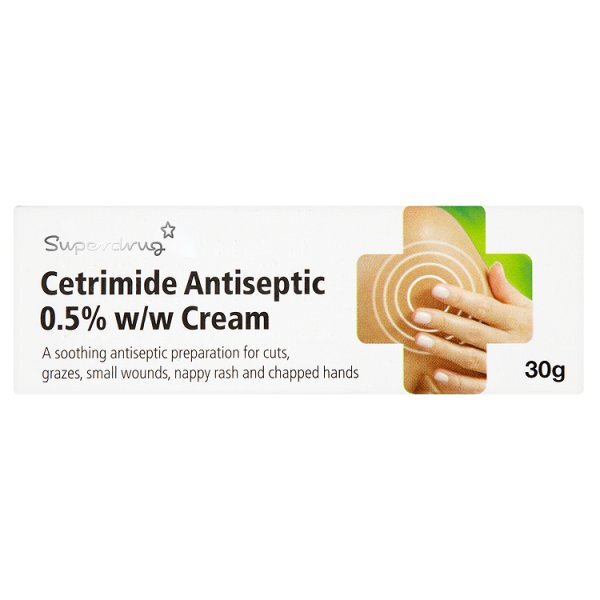 Superdrug Cetrimide Antiseptic Cream 0.5% w/w 30g | Health | Superdrug