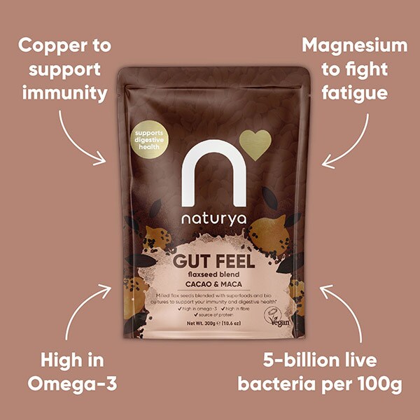 Naturya Cacao Maca Gut Feel Flaxseed Blend 300G | Health | Superdrug