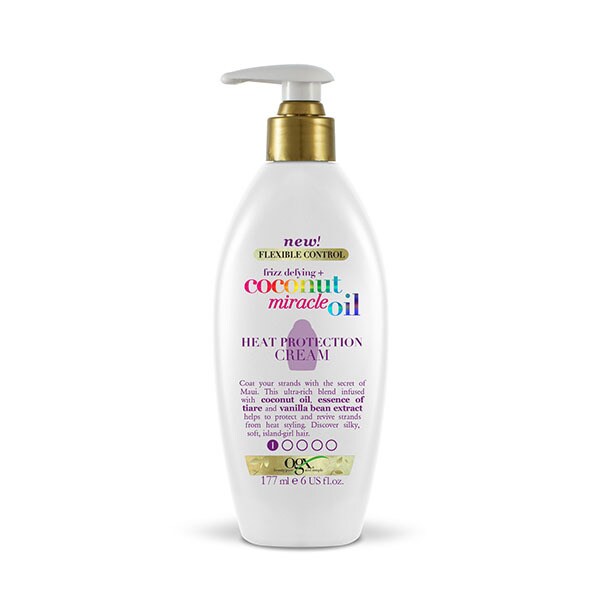 OGX Frizz Defy+ Coconut Miracle Oil Heat Protection Cream | Hair ...